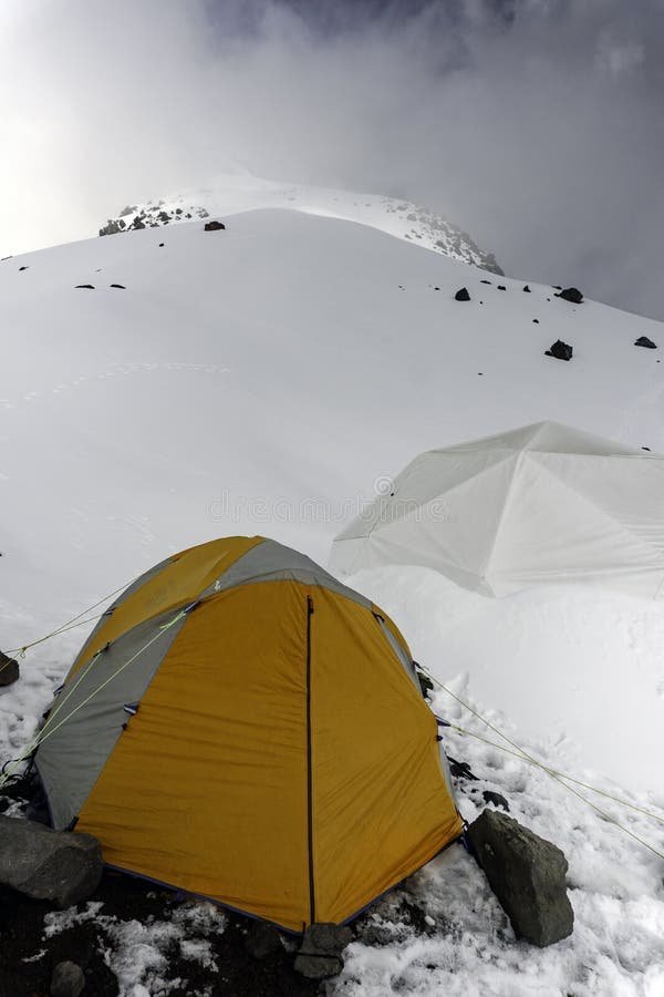 High Camp of the Chimborazo Volcano Stock Photo - Image of vacations, national: 263763786