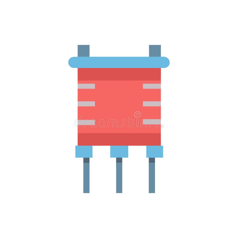 High-Capacity Capacitor Bank for Electronics Stock Illustration ...