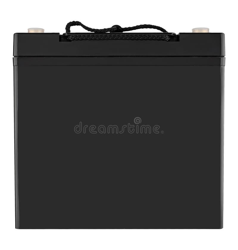 High-capacity Gel Battery in Insulation on a White Background Stock ...