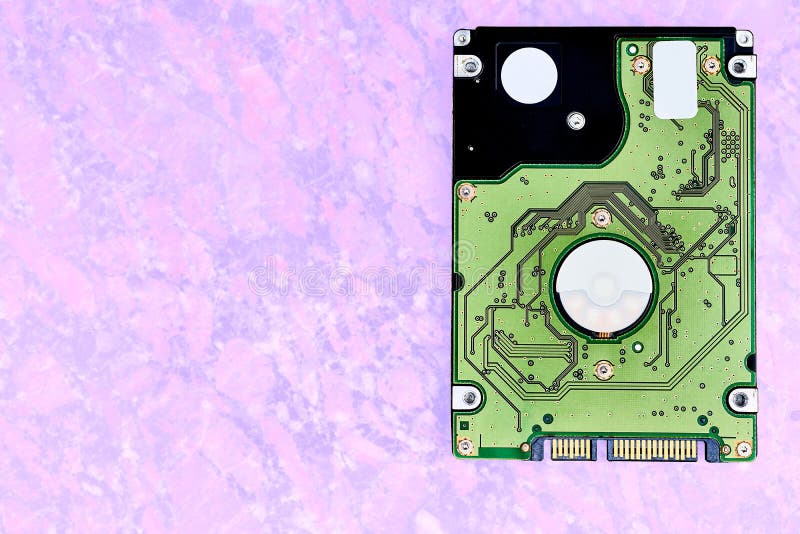 Internal Hard Drive for Storing Information on a Pink Lilac Sandy ...