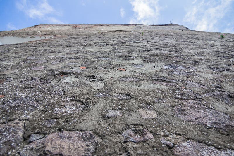 High Castle Wall. Internal Part of an Ancient Castle. Inner Bastion of ...