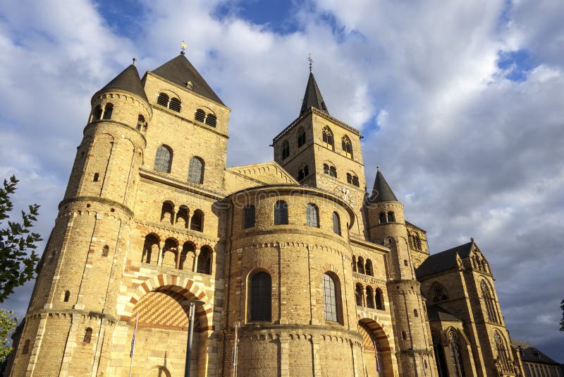The High Cathedral of Saint Peter in Trier Stock Photo - Image of fort ...