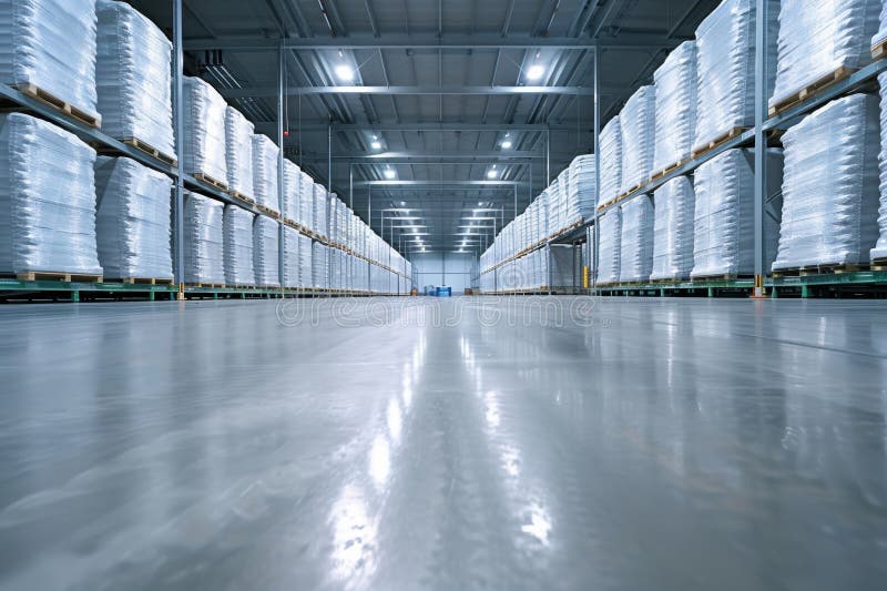 High-Ceiling Warehouse with Automated Vertical Storage Systems for ...