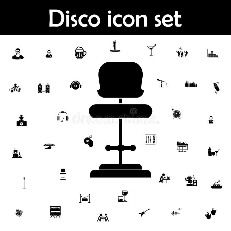High Chair Seat Icon. Disco Icons Universal Set for Web and Mobile ...