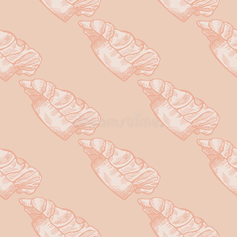 High Chef Hat Engraved Seamless Pattern. Kitchen Traditional Element ...