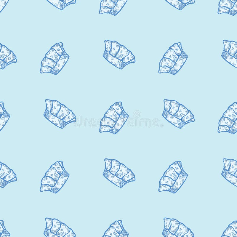 High Chef Hat Engraved Seamless Pattern. Kitchen Traditional Element in ...