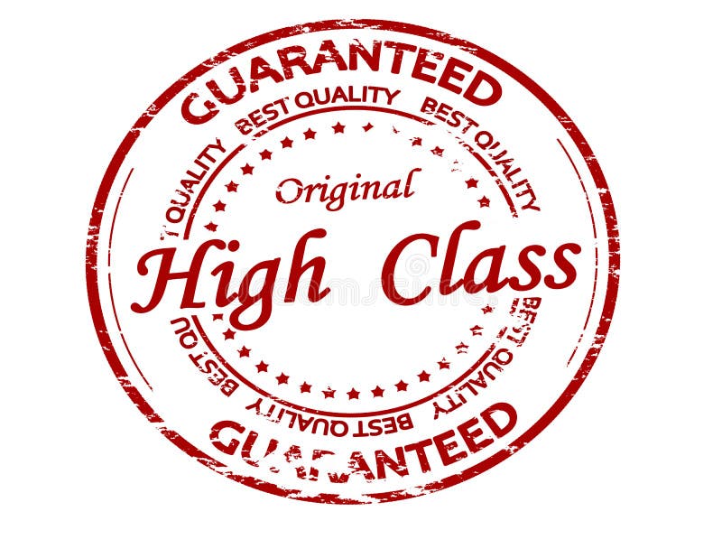 Stamp with text High class stock vector. Illustration of miscellaneous ...