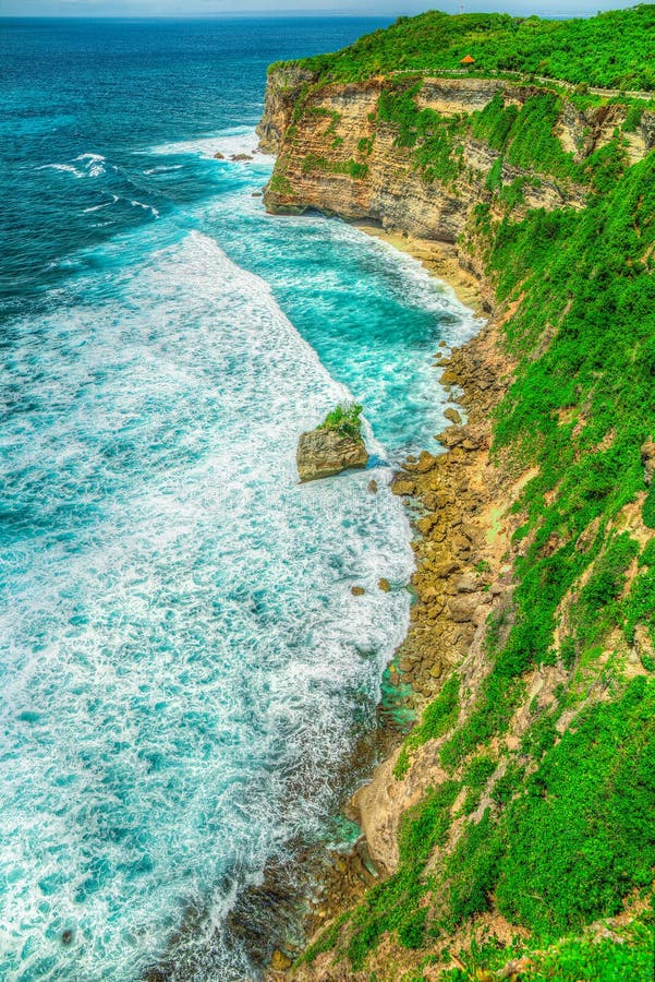High cliff by the Ocean stock image. Image of outdoors - 79358213