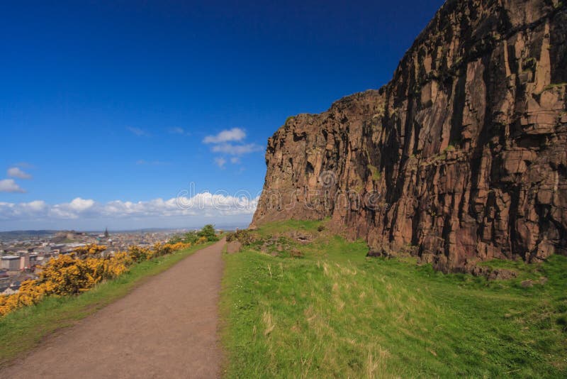 High cliffs with blue sky stock photo. Image of high - 59670160