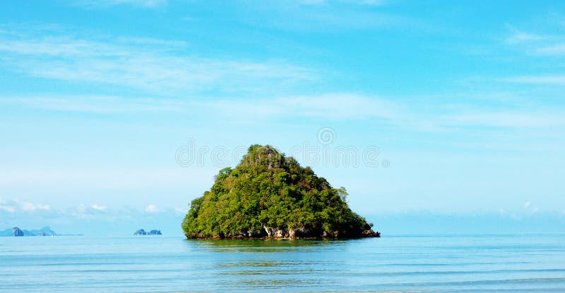 High Cliffs On The Tropical Island Stock Photo - Image of idyllic ...