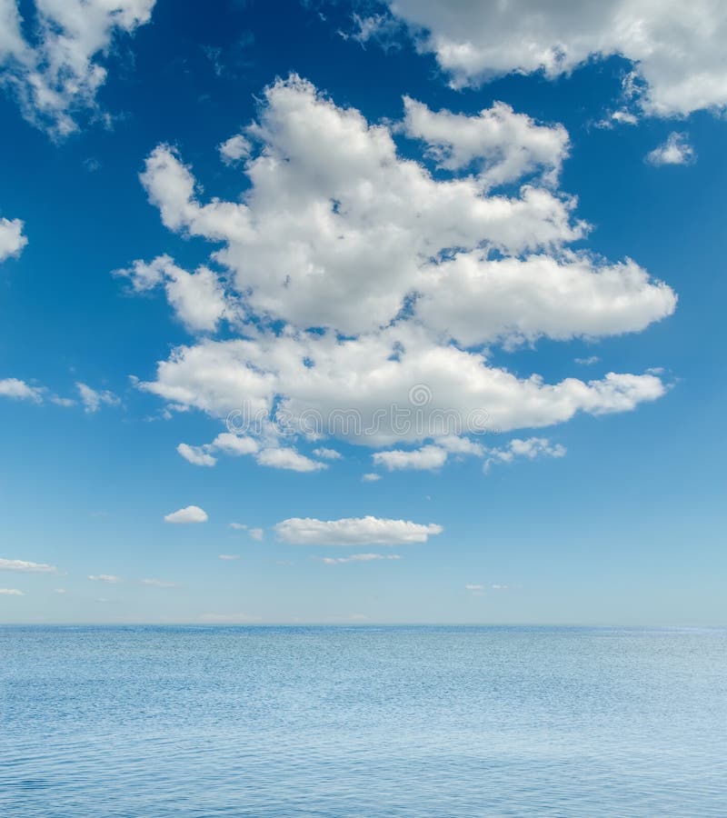High clouds over sea stock image. Image of resort, horizon - 35204355