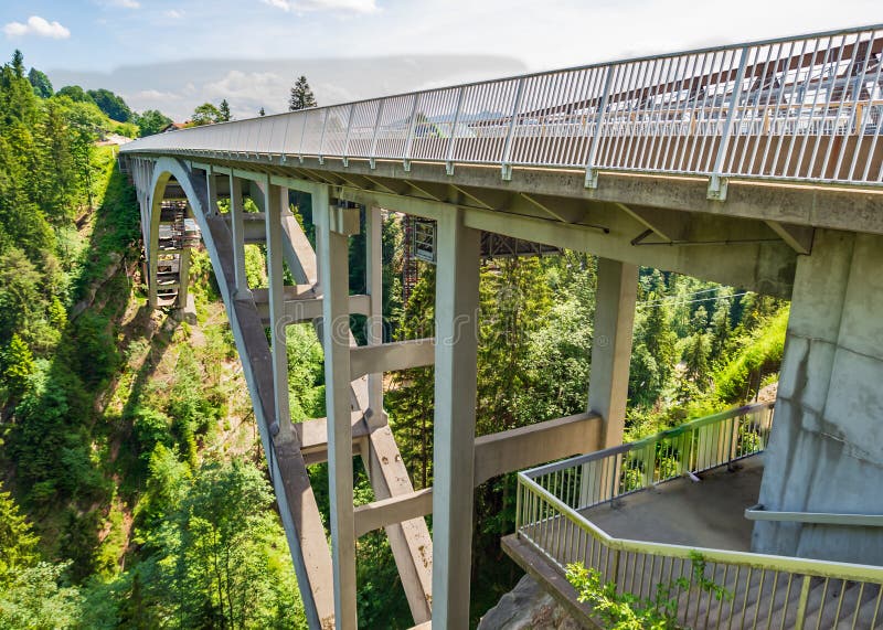Bridge stock photo. Image of high, tree, bridge, rocks - 119577552
