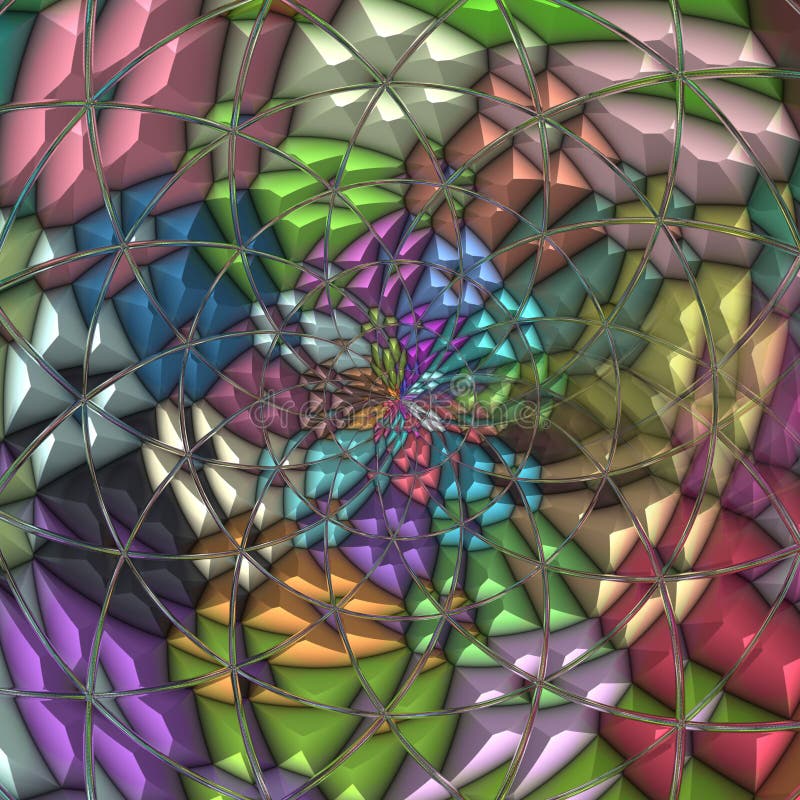 High Color 3D Abstract Shapes Blurs Background Stock Illustration ...