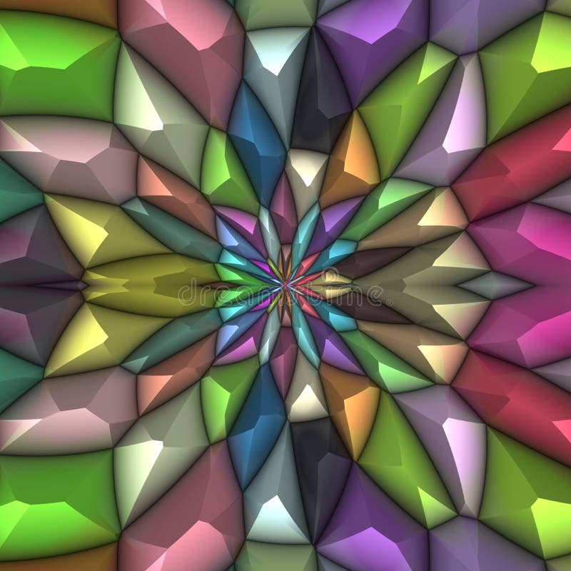 High Color 3D Abstract Shapes Blurs Background Stock Illustration ...