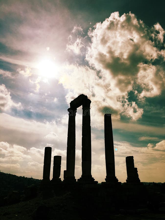 High column stock photo. Image of column, high, amman - 112414590