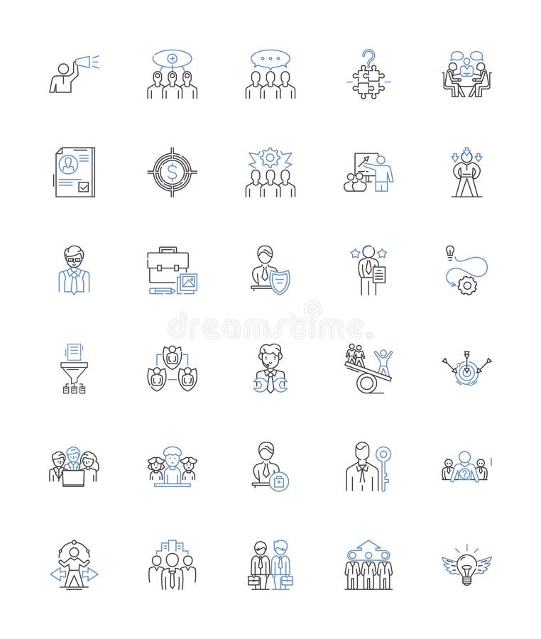 High Command Line Icons Collection. Authority, Control, Leadership ...