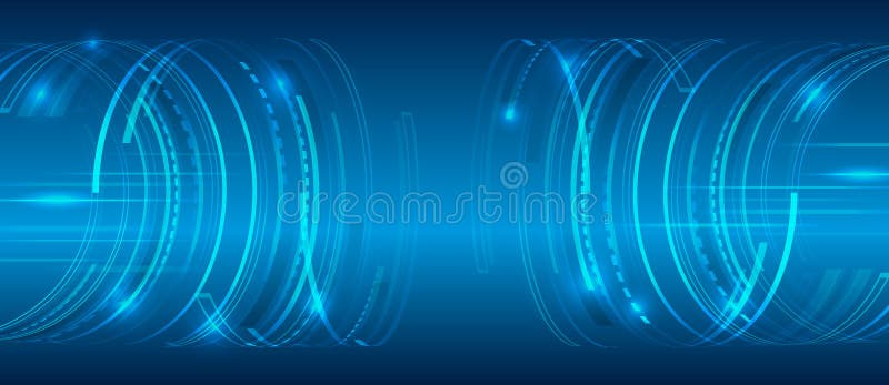 High Computer Technology Design. Modern Science Vector Presentation ...