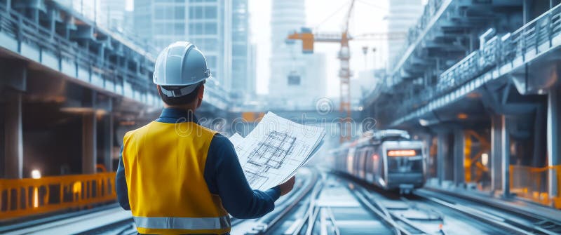 A High-concept 3D Visual of an Engineer with Helmet in Hand, Prepared ...