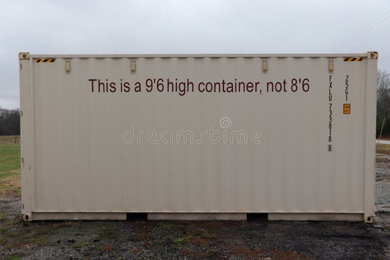 `this is a 9`6 High Container, Not 8`6`: Shipping Container with ...