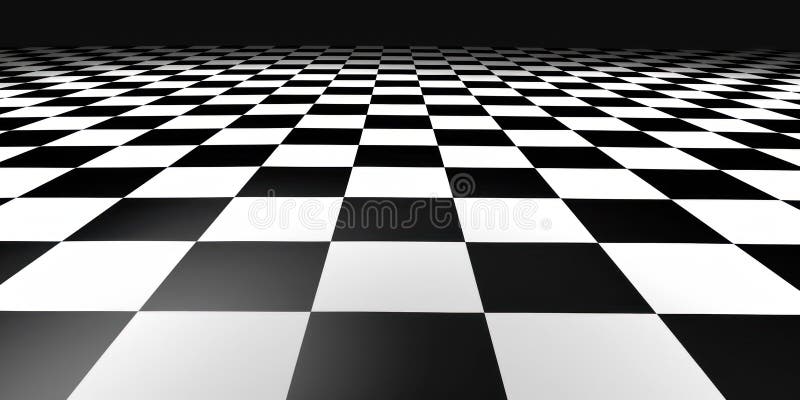 A High-contrast, Black-and-white Checkerboard Pattern with Sharp Edges ...