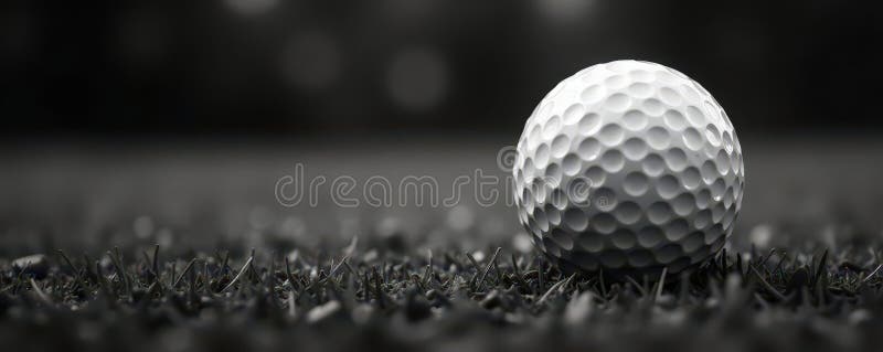High Contrast Black and White Golf Ball Texture, Sphere, Image Stock ...