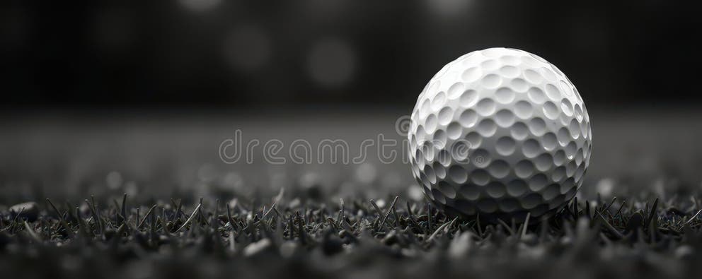 High Contrast Black and White Golf Ball Texture, Sphere, Image Stock ...