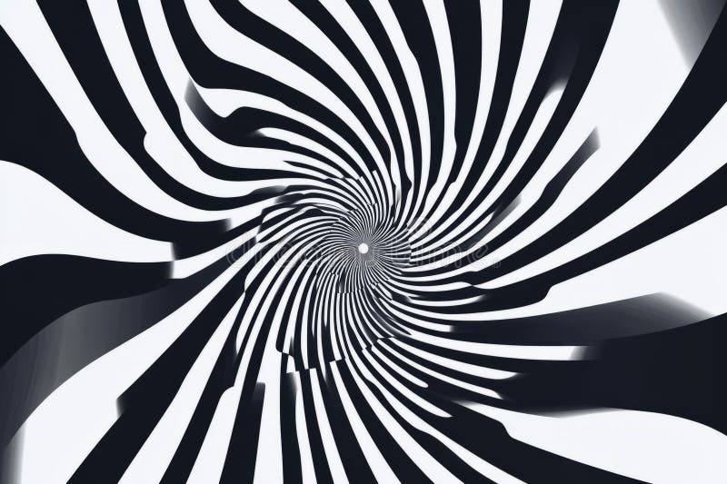 High Contrast Black White Optical Illusion Pattern Hypnotic Perfectly ...