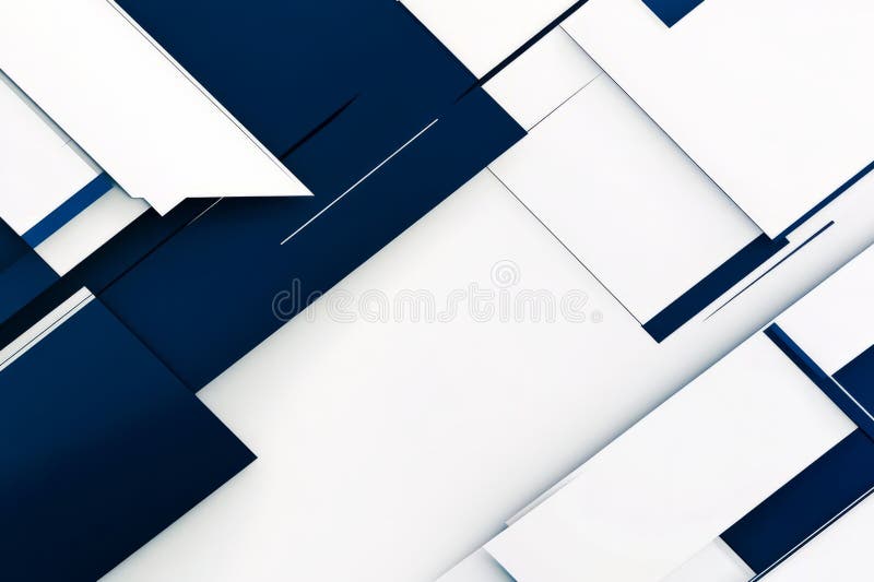 A High-contrast Blue and White Abstract Background with Sharp Geometric ...