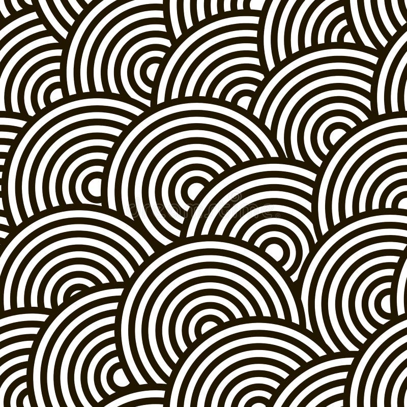 High Contrast Black And White Ornate Seamless Pattern Stock ...