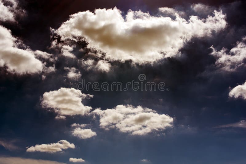 High contrast clouds stock photo. Image of clear, high - 115184870