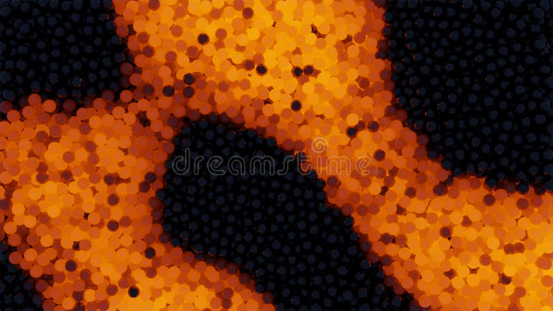 High Contrast 3D Illustration of Countless Particles Stock Illustration ...