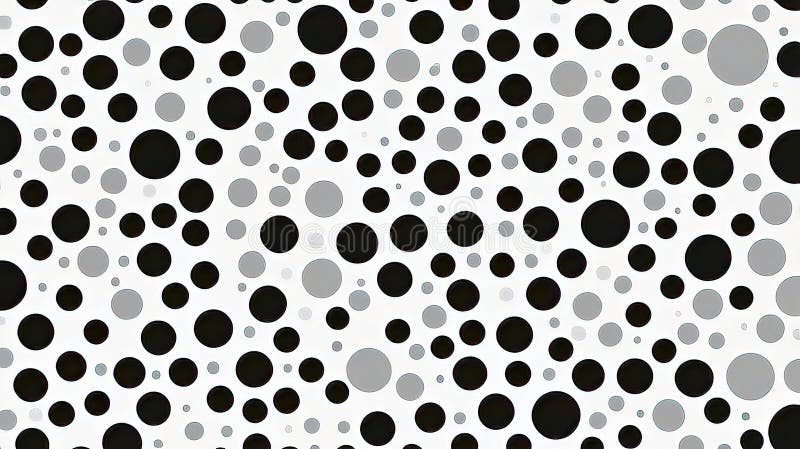 High Contrast Geometric Dot Pattern on White Background Stock ...