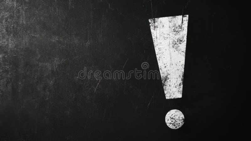 Grunge Exclamation Point on Dark Background Stock Illustration ... Grunge Exclamation Point on Dark Background Stock Illustration ...