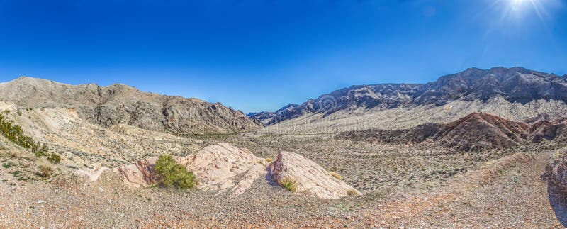 High-contrast Panoramic Image of the Canyon Landscape of the Arizona ...
