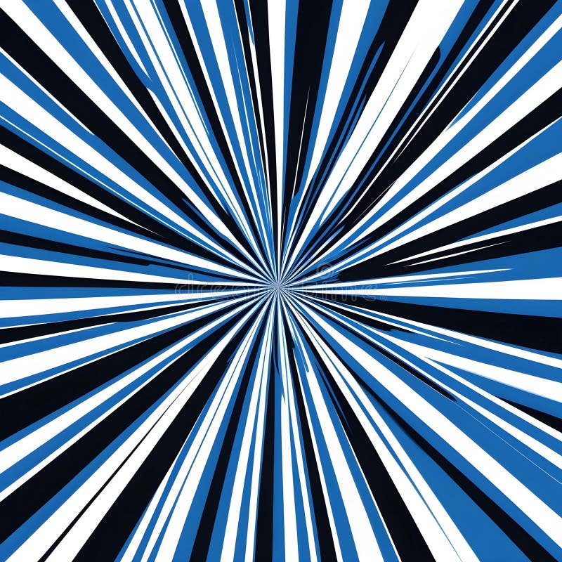 A High-contrast Radial Burst Background with Alternating Blue and White ...