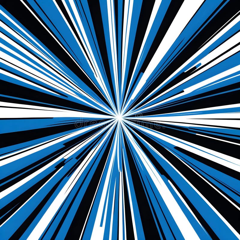 A High-contrast Radial Burst Background with Alternating Blue and White ...