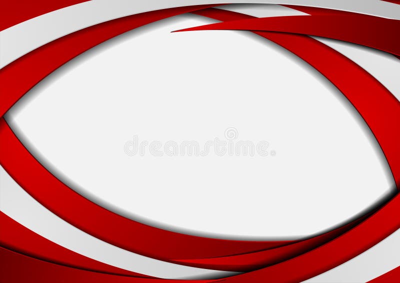 High Contrast Red and White Abstract Tech Corporate Wavy Background ...