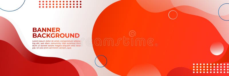 High Contrast Red and White Stripes. Abstract Tech Graphic Banner ...