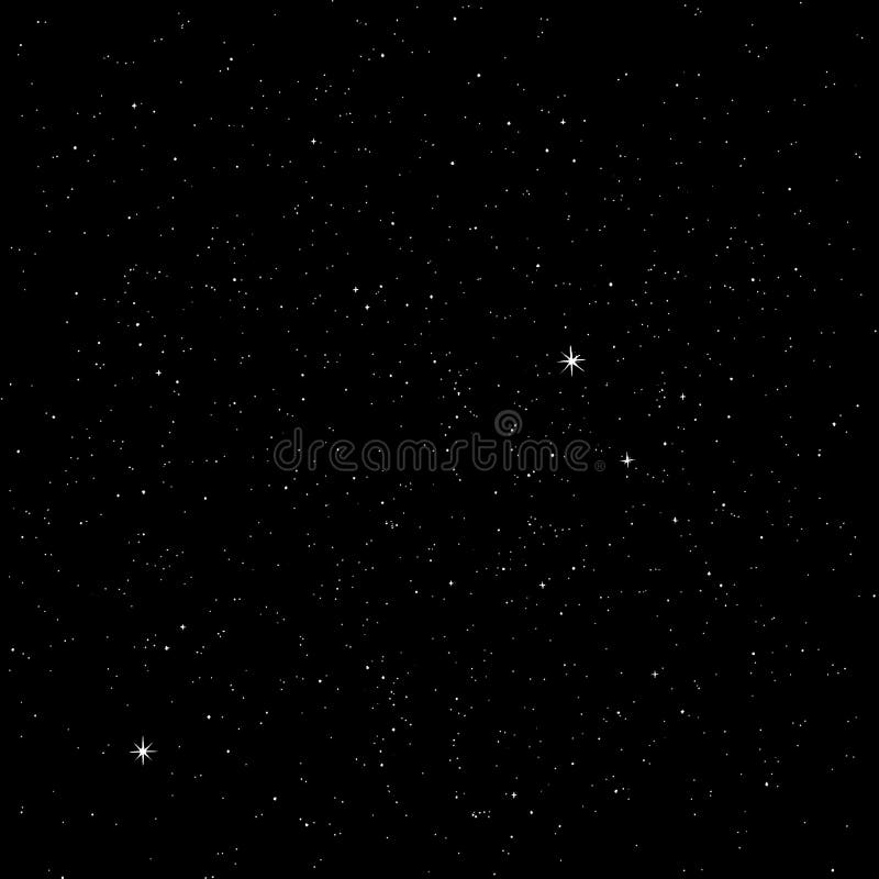 A High Contrast Starfield with Bold White Points on a Pitch Black ...