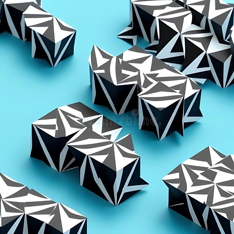 High-Contrast Triangle Design with Mesmerizing Effect Stock ...