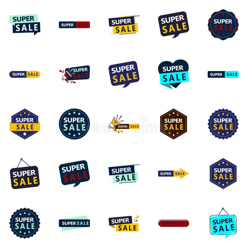 25 High-Converting Super Sale Graphic Elements for Digital Marketing ...