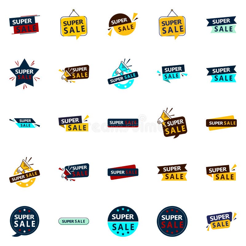 25 High-Converting Super Sale Graphic Elements for Digital Marketing ...