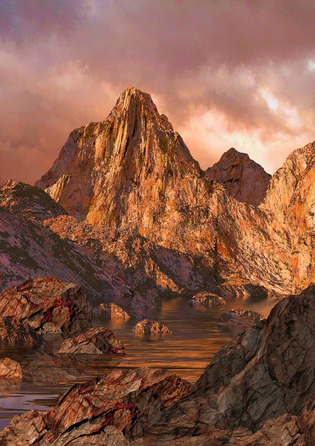 High Country Alpen Glow stock image. Image of wild, nature - 1067545