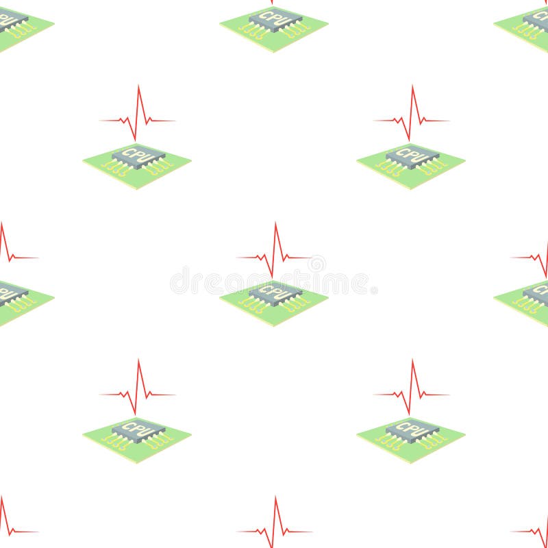 High CPU Temperature Pattern Seamless Vector Stock Vector ...