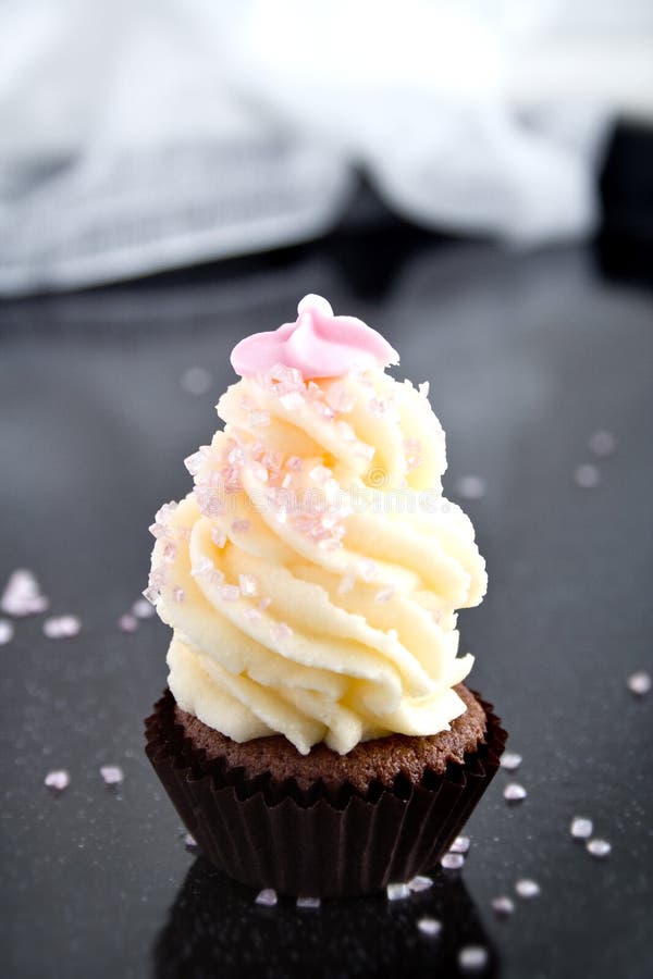 High decorated cupcake stock image. Image of cake, sponge - 26905585