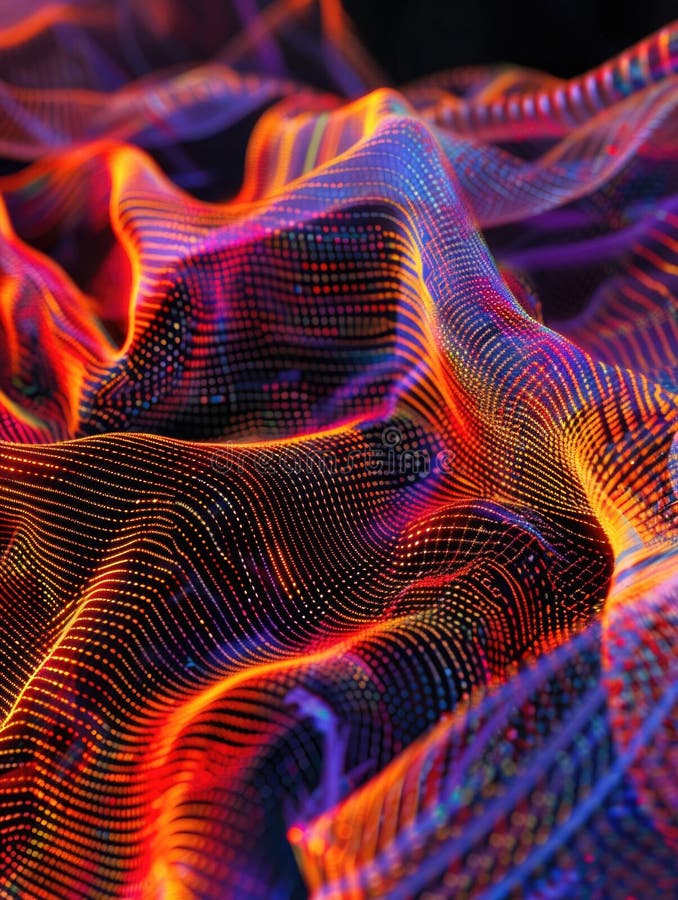 High-Definition Abstract Digital Art with Complex Patterns Stock Photo ...