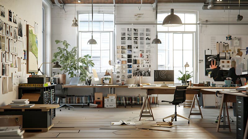 High-definition Capture of a Creative Studio Space, Designers at Work ...