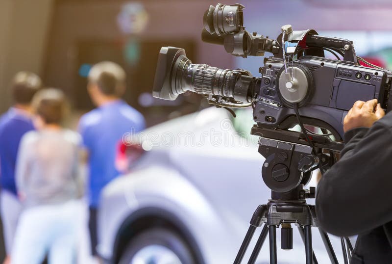 High Definition Cinema Camera on a Movie Set. Stock Photo - Image of ...