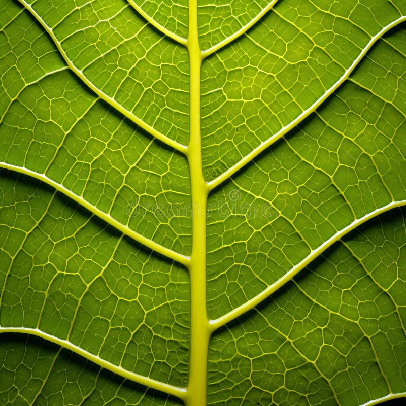 High-definition Close-up Image of a Primrose Leaf Structure Stock ...