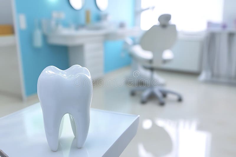 High-Definition Close-Up of a Tooth in a Modern Dental Setting Stock ...